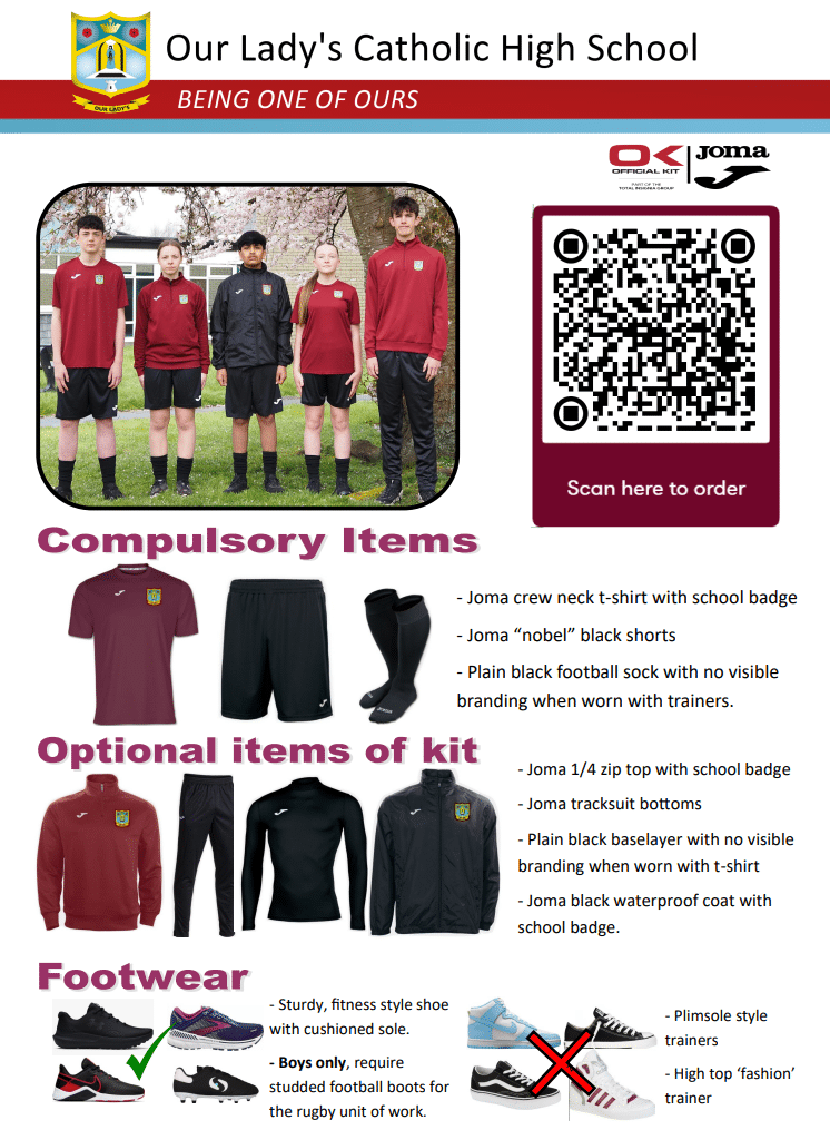 Uniform - Our Lady's Catholic High School